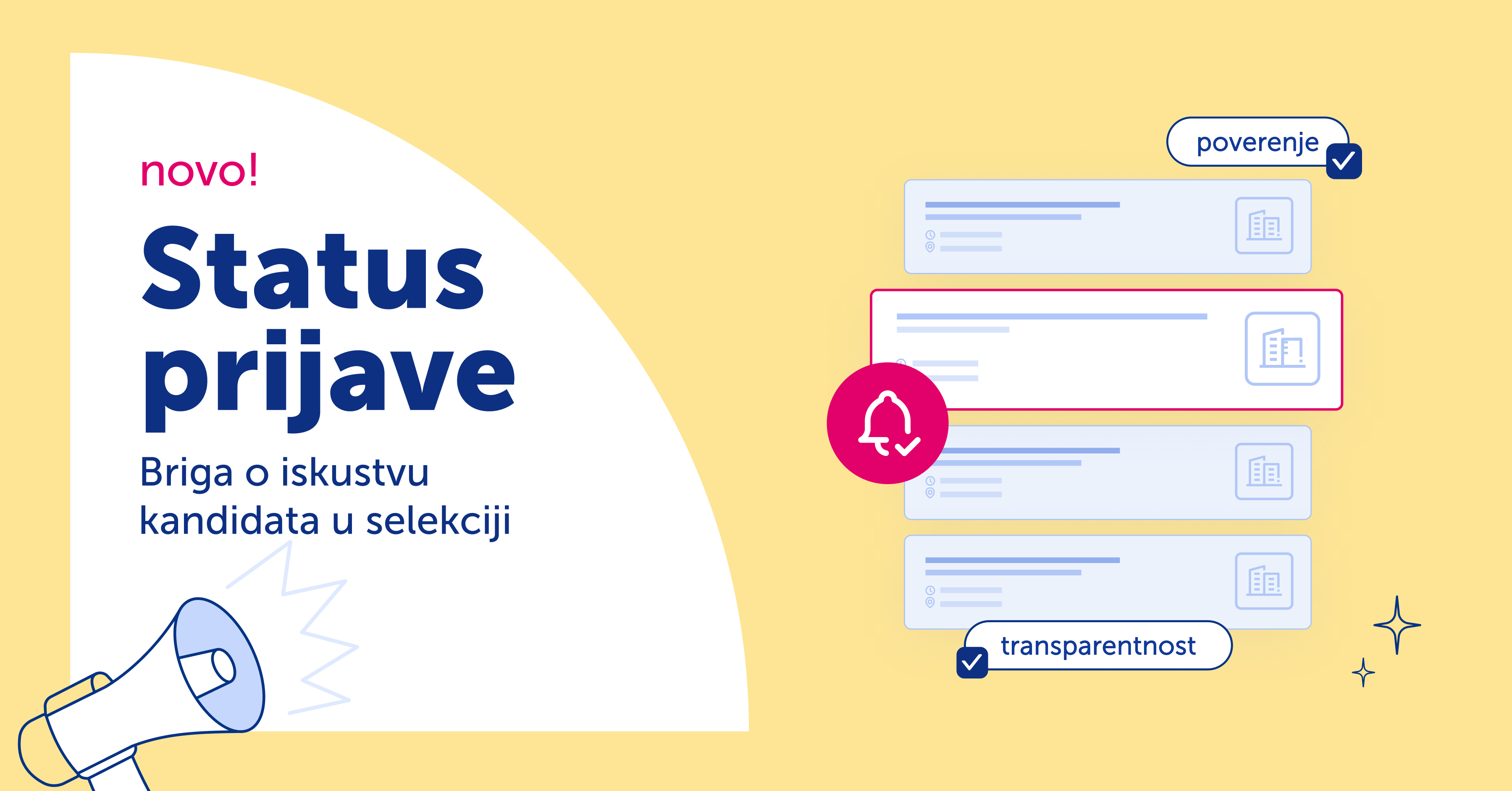 Čak 89% kandidata želi da dobije informaciju o statusu prijave na ...