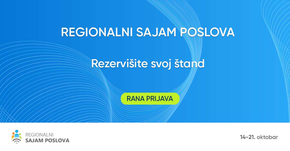 Počele su prijave za Regionalni sajam poslova 2025 – obezbedite svoje mesto na najvećem online ...